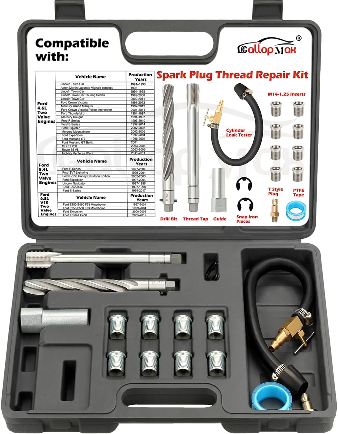 Amazon.com: ATD Tools 5410 Spark Plug Thread Repair Kit for Ford Triton ...
