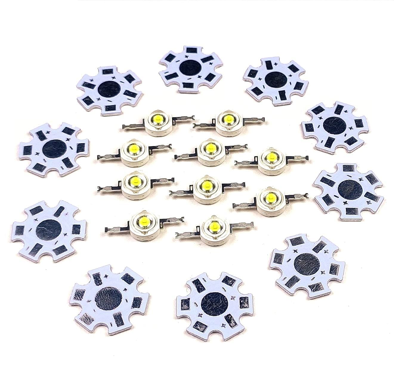 KITS4CREATORS 1-Watt LED Light Bulb Emitting Diode with Heatsink Pack ...