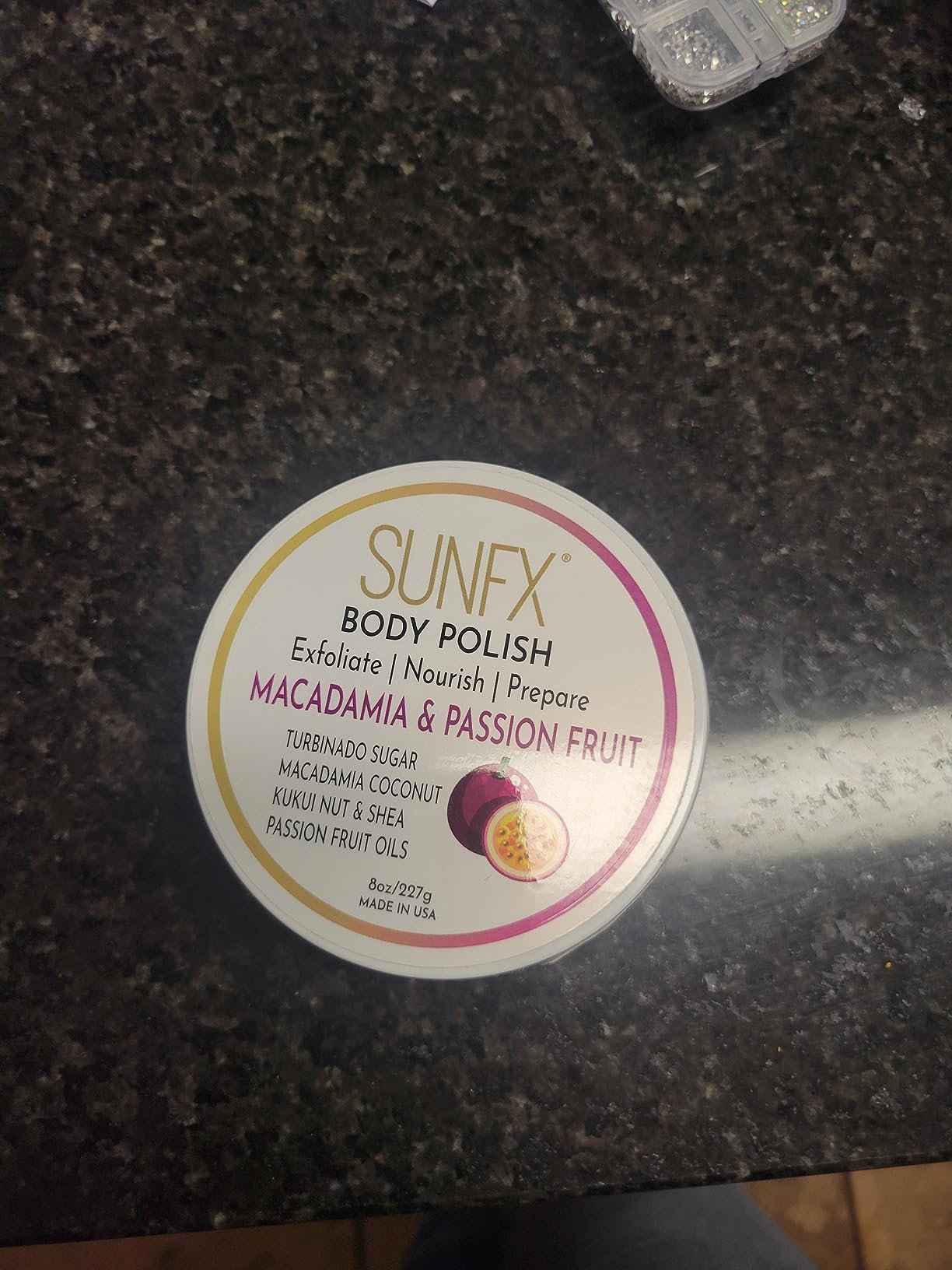 Amazon.com : SunFX BODY POLISH, Pre Spray Tan Ultra Hydrating Sugar Walnut Scrub with Nourishing ...