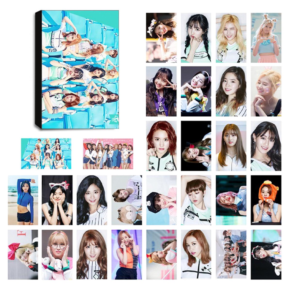 TWICE Kpop Photocards Set Of 30 ONCE Trading Cards With Greeting Box twice-kpop-photocards-set-of-30-once-trading-cards-with-greeting-box