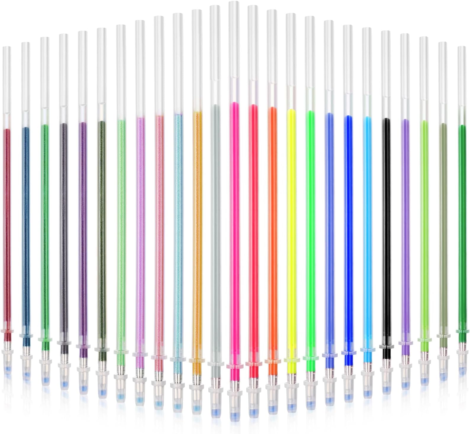 Amazon.com : Glitter Gel Pen Refills, Soucolor 60 Colors Gel Ink Pen ...