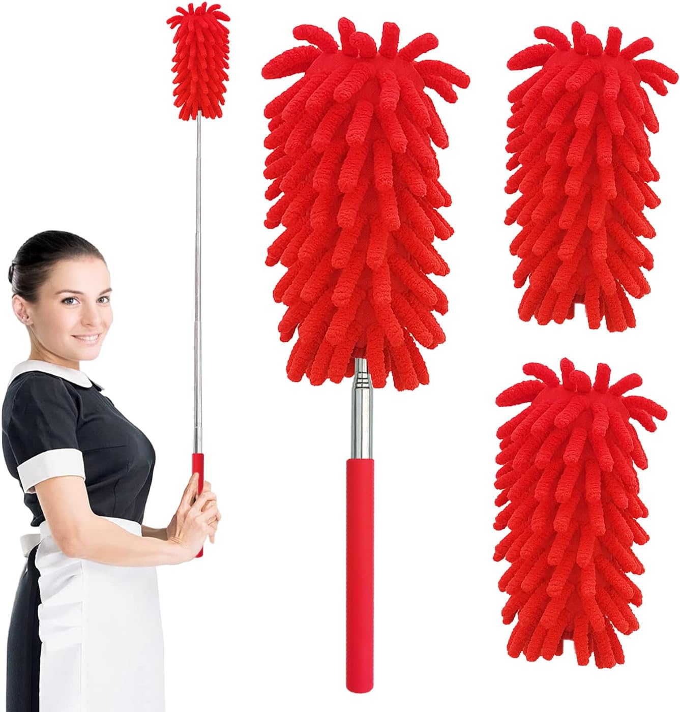 Amazon.com: M-Jump 3 Pack Retractable Long-Reach Washable Duster for ...