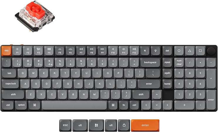 Keychron K17 Max Custom Mechanical Keyboard, Programmable Knob Ultra ...