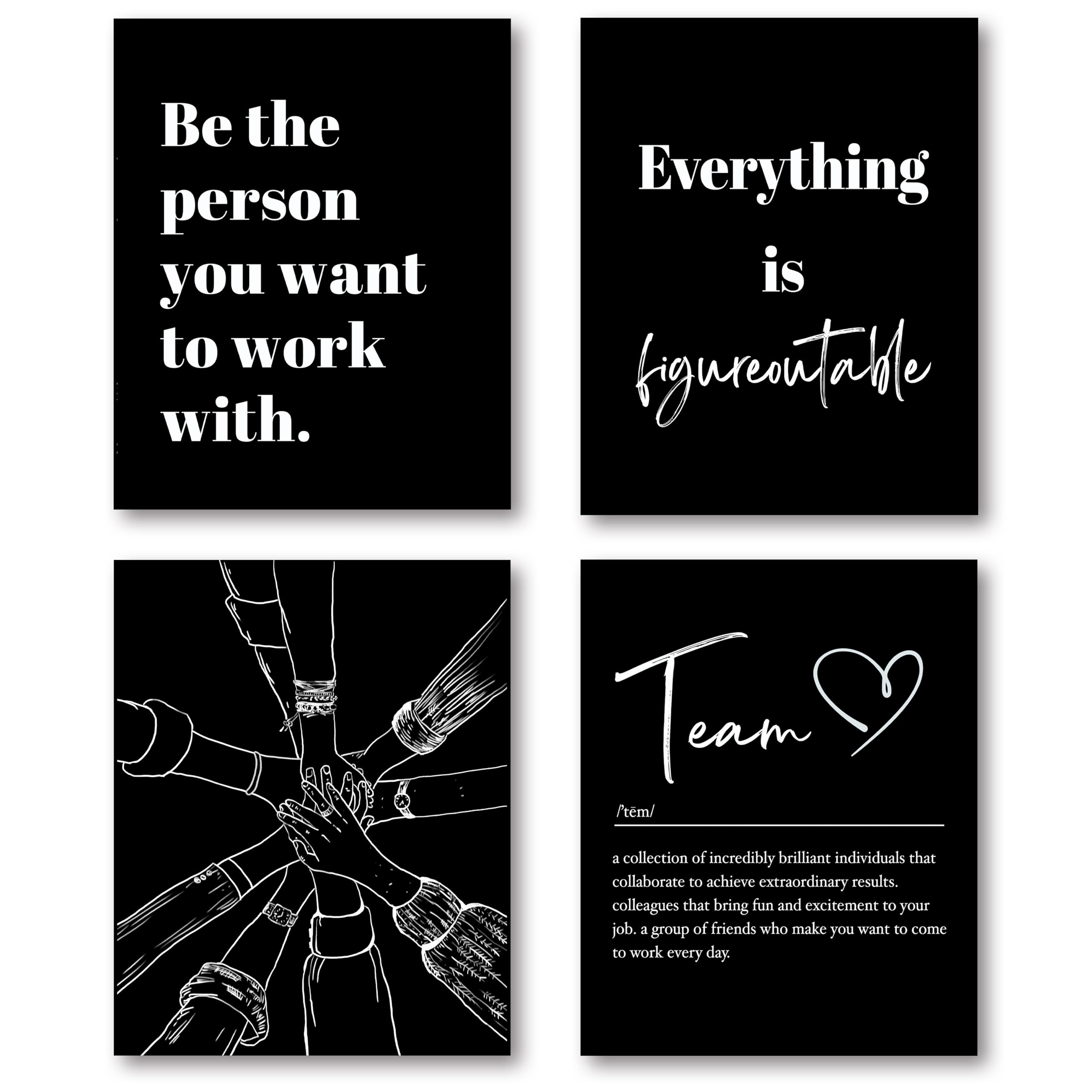 Amazon.com: XWELLDAN Be the Person You Want to Work With Office ...