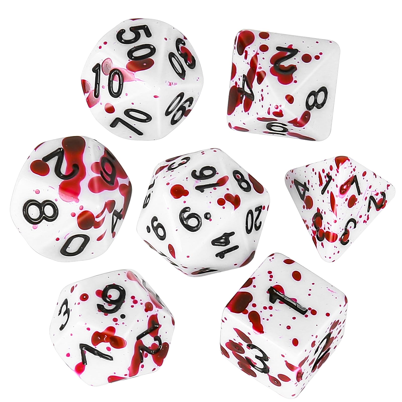 Amazon.com: OriCraft D20 Vampire Dice DND Dice Set Realistic Blood ...