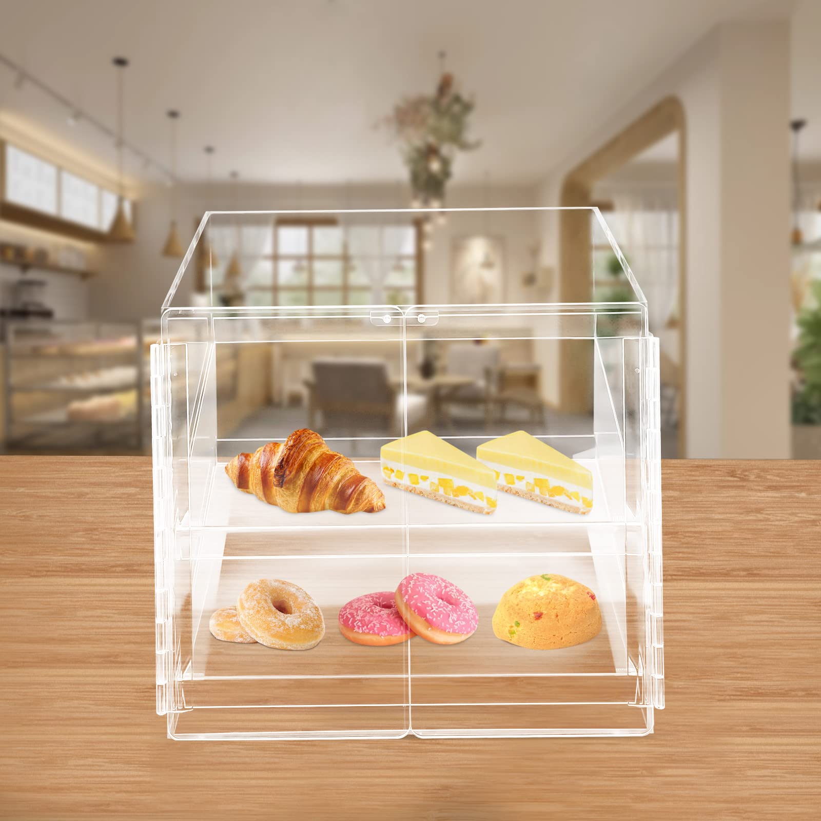 Amazon.com: TBVECHI Clear Acrylic Display Case, 2-Layer Transparent ...