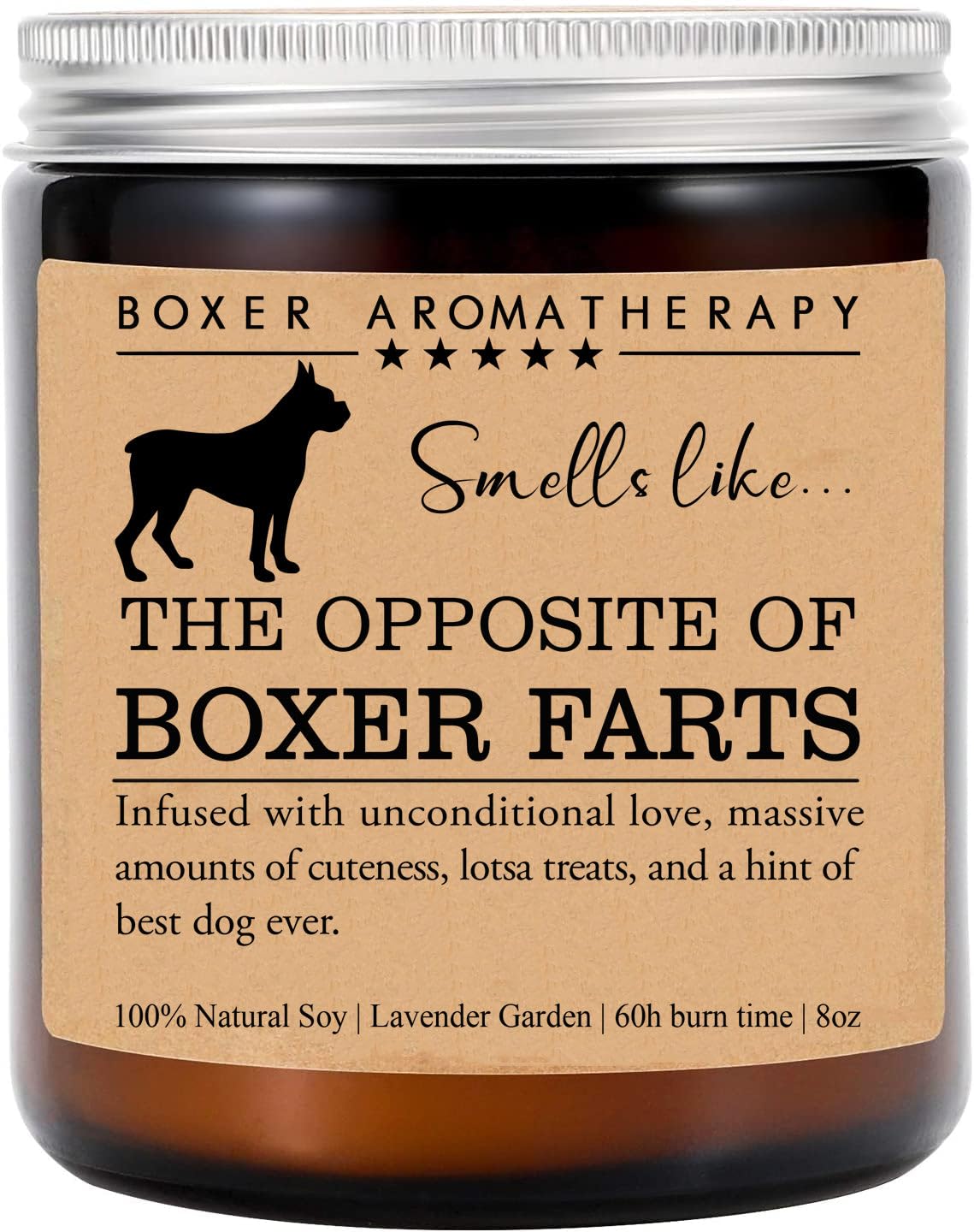Amazon.com: Boxer Candle, Boxer Funny Dog Gift, Boxer Mom, Boxer Dog ...