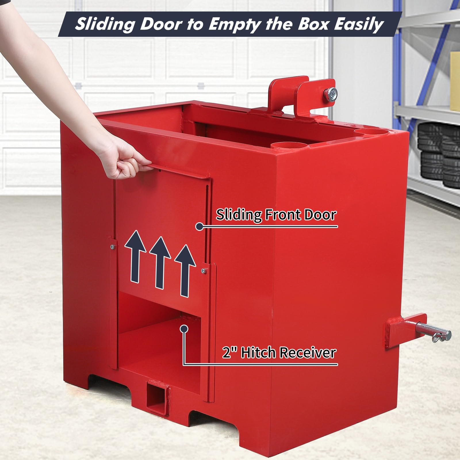 Snapklik.com : GAOMON 3 Point Ballast Box, 800lbs Capacity, Standard 2 ...