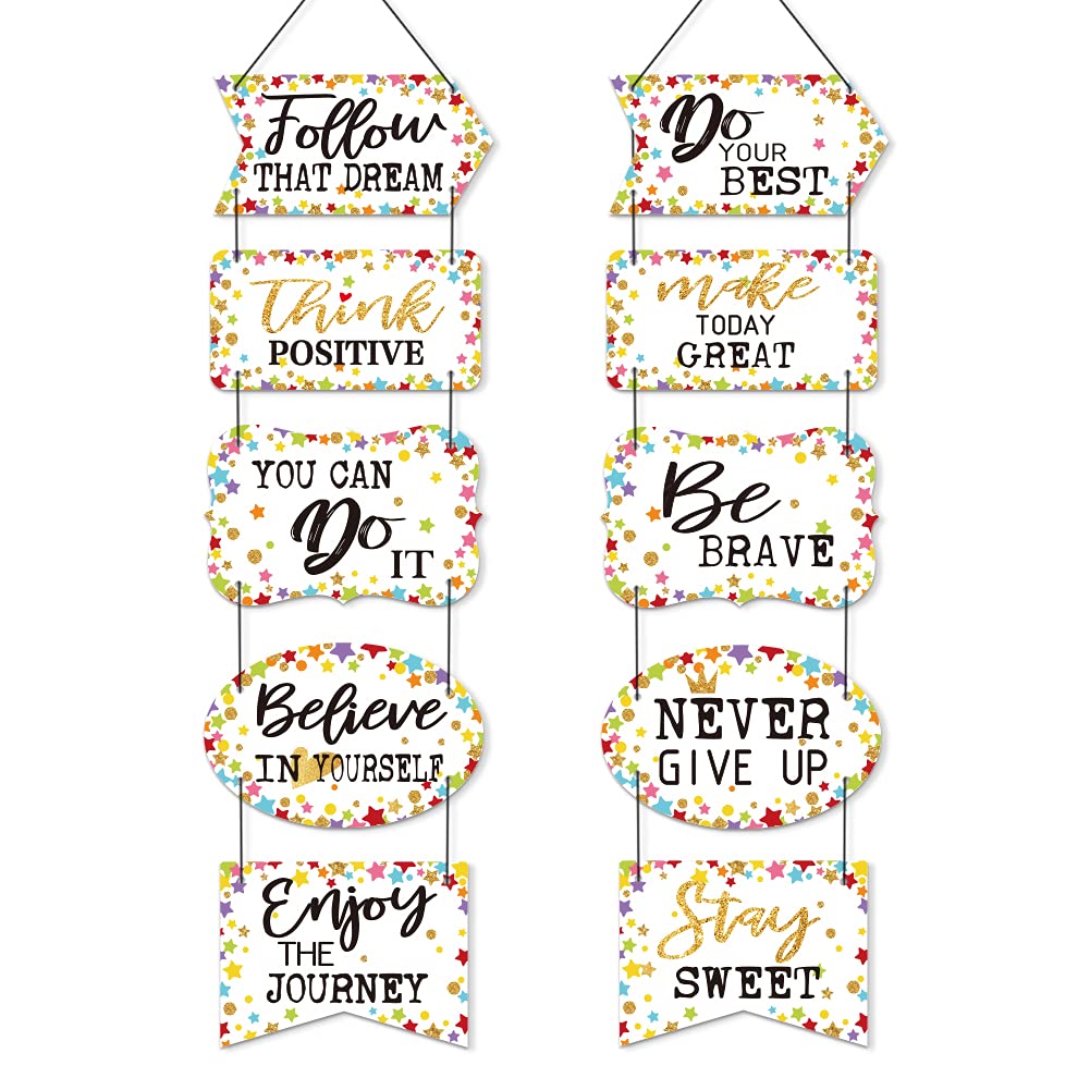 Snapklik.com : Hohomark Classroom Decoration Banner Motivation Confetti ...