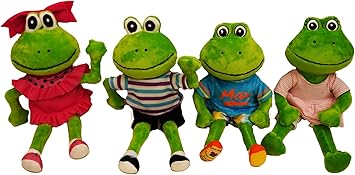 Amazon.com: Frog Street Frog Family Mini Plush Puppet Set – Includes ...