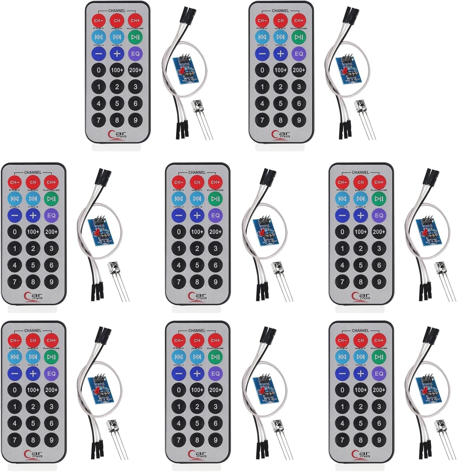 Amazon.com: JUZITAO 8 Sets HX1838 NEC Infrared Wireless Remote Control ...
