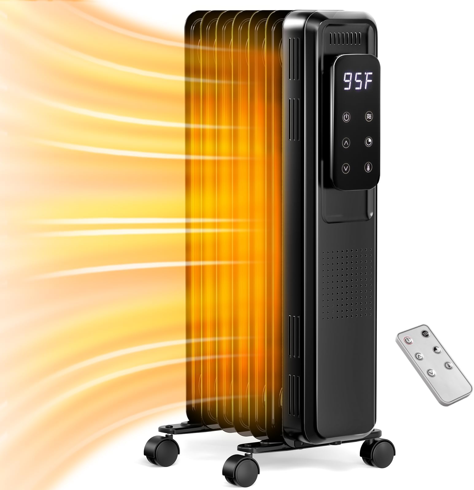 Amazon.com: Comfort Zone Electric Oscillating Ceramic Tower Space ...
