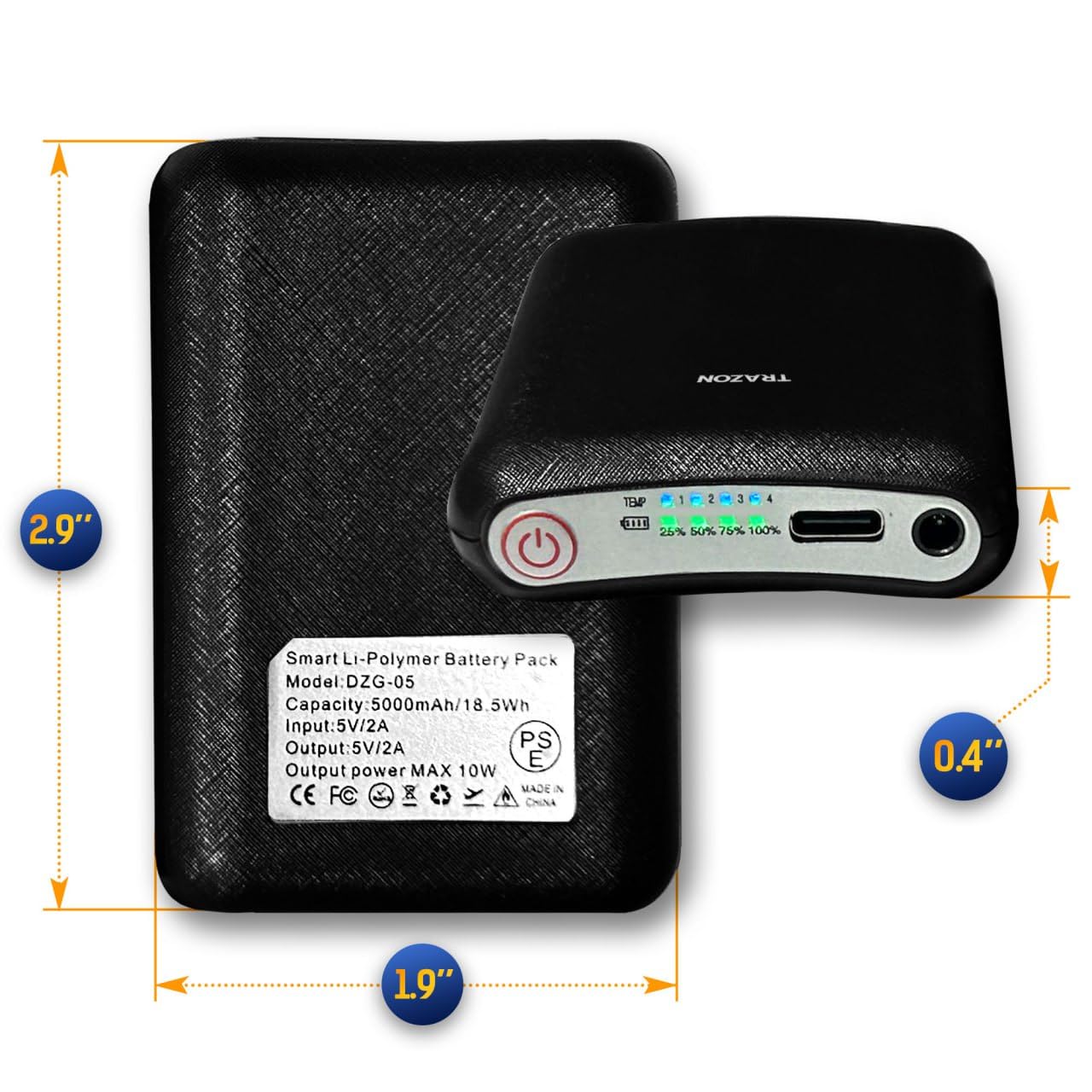 Snapklik.com : TRAZON 5000mAh Replacement Rechargeable Li-Polymer ...