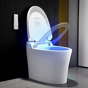 QAMIU Inodoro Inteligente con Bidé Integrado, Asiento Calefactado y ...