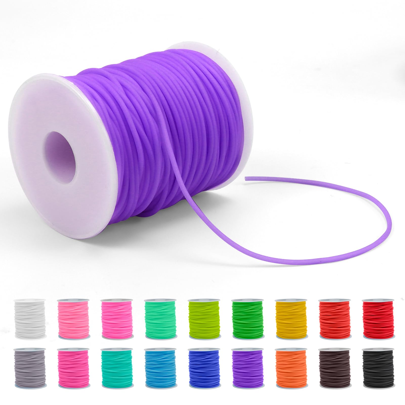 Amazon.com: JeogYong Rubber Tubing 2mm 55 Yards Hollow Pipe Rubber Tube ...
