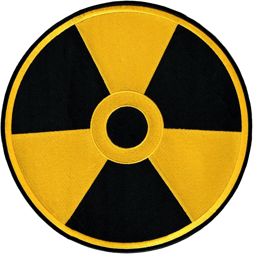Amazon.com: Nuclear Radiation Symbol Embroidered Patch Iron-On Danger ...