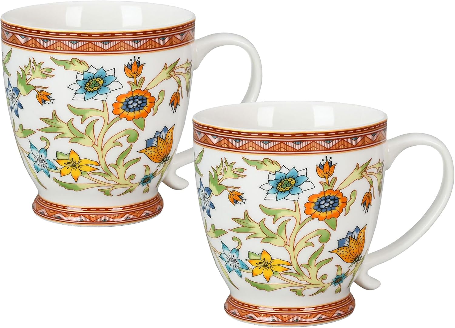 Amazon.com | STP GOODS Porcelain Mug 13.5 fl. oz. - Set of 2 in Gift ...