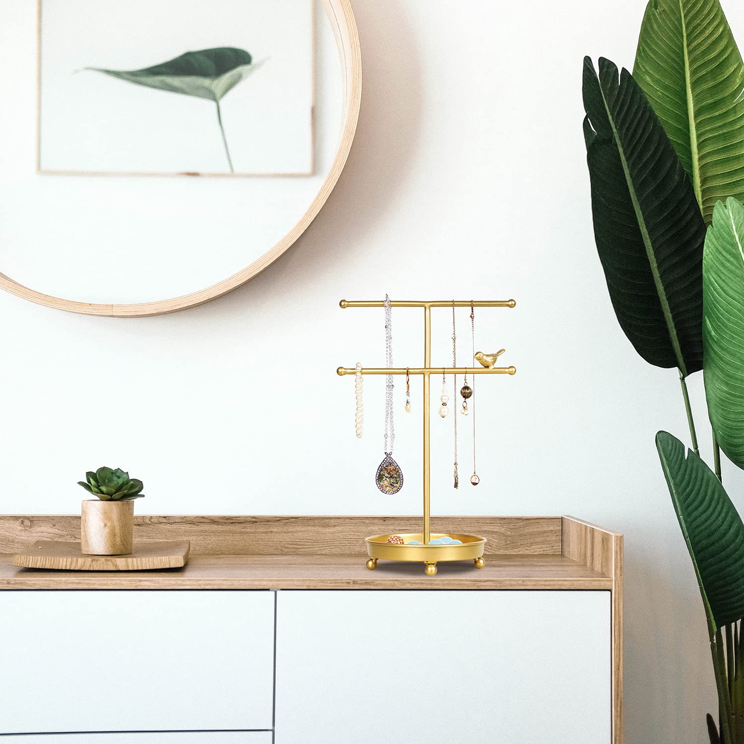 SOFFEE DESIGN Tabletop Jewelry Tower Display Rack Organizer Stand ...