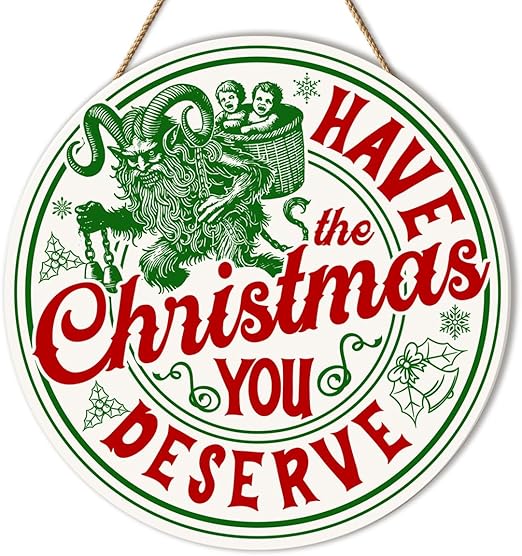 Amazon.com: Dark Christmas Humor Decor Yule Krampus Christmas Decor for ...