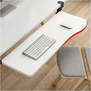 MERAXI Clamp On Keyboard Tray Under Desk, Ergonomic Keyboard Drawer ...