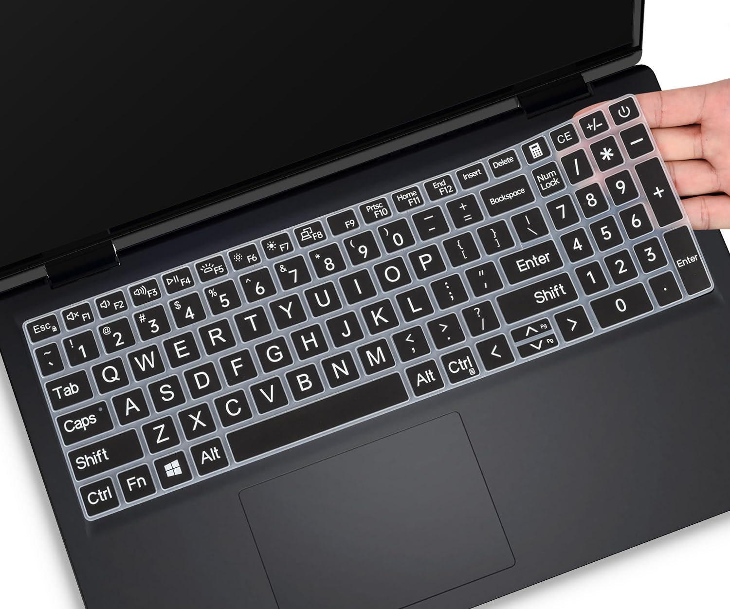 Amazon.com: Large Print Keyboard Cover Skin for 2025 Dell 15 Laptop ...