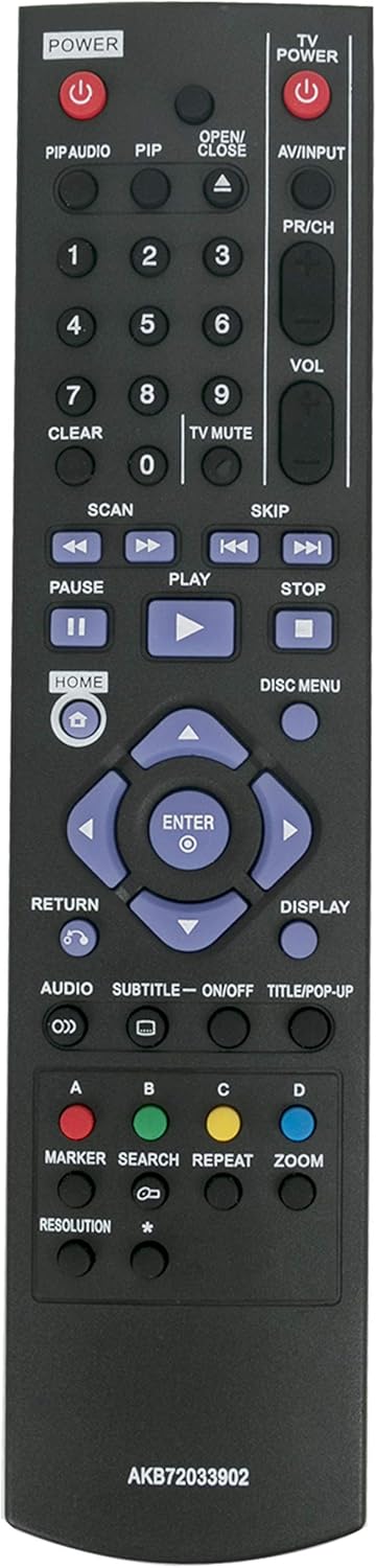 Amazon | AKB72033902 交換用リモコン LGブルーレイディスクプレーヤー BD360 BD370 BD560 BD565 ...