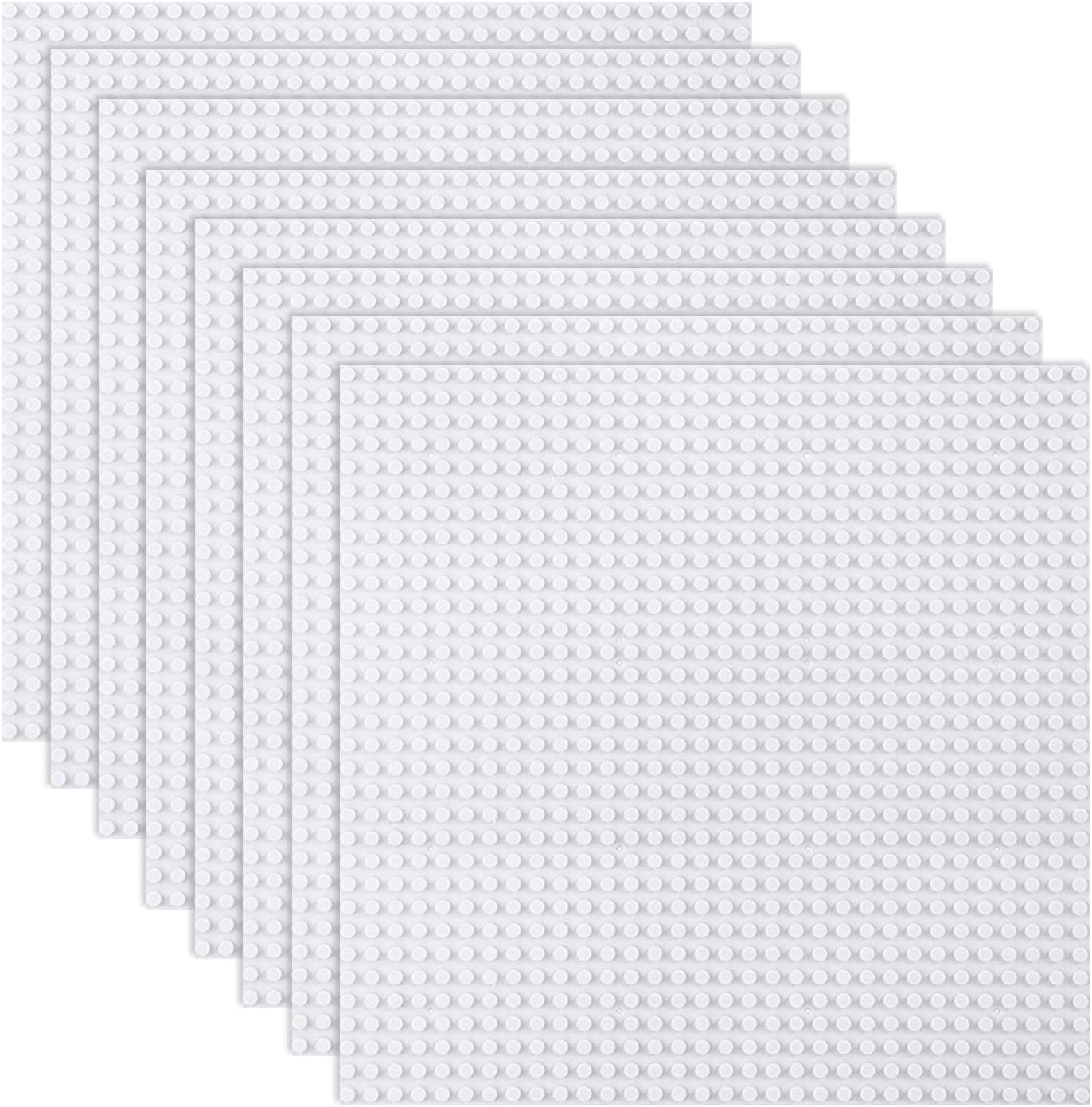 Amazon.com: Strictly Briks Stackable White Base Plates for Building ...