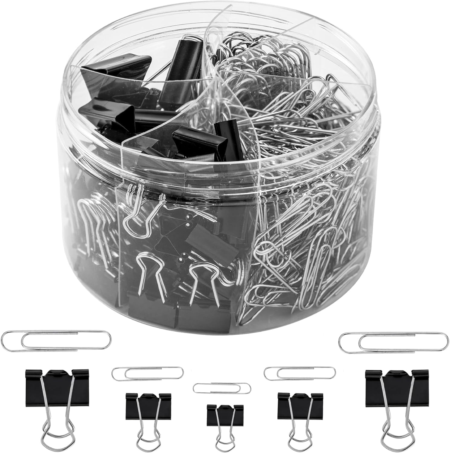 340PCS Paper Clips Binder Clips Teacher Supplies for Classroom ...