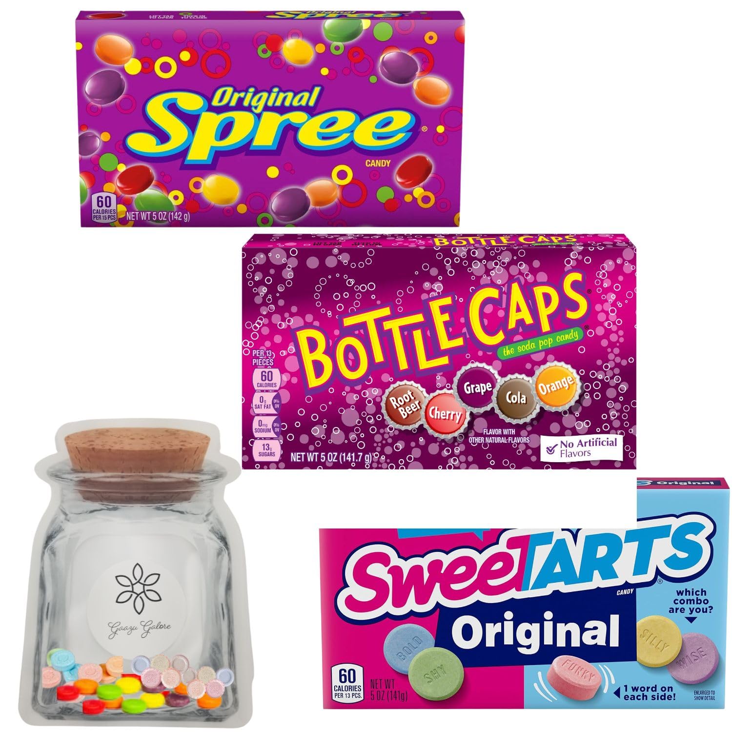 Amazon.com: Movie Theater Candy Variety Pack - Spree Candy, Bottle Caps ...