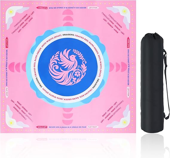 Amazon.com: Portable Mahjong Mat,31.5 Inch Mahjong Mat with Rules for ...