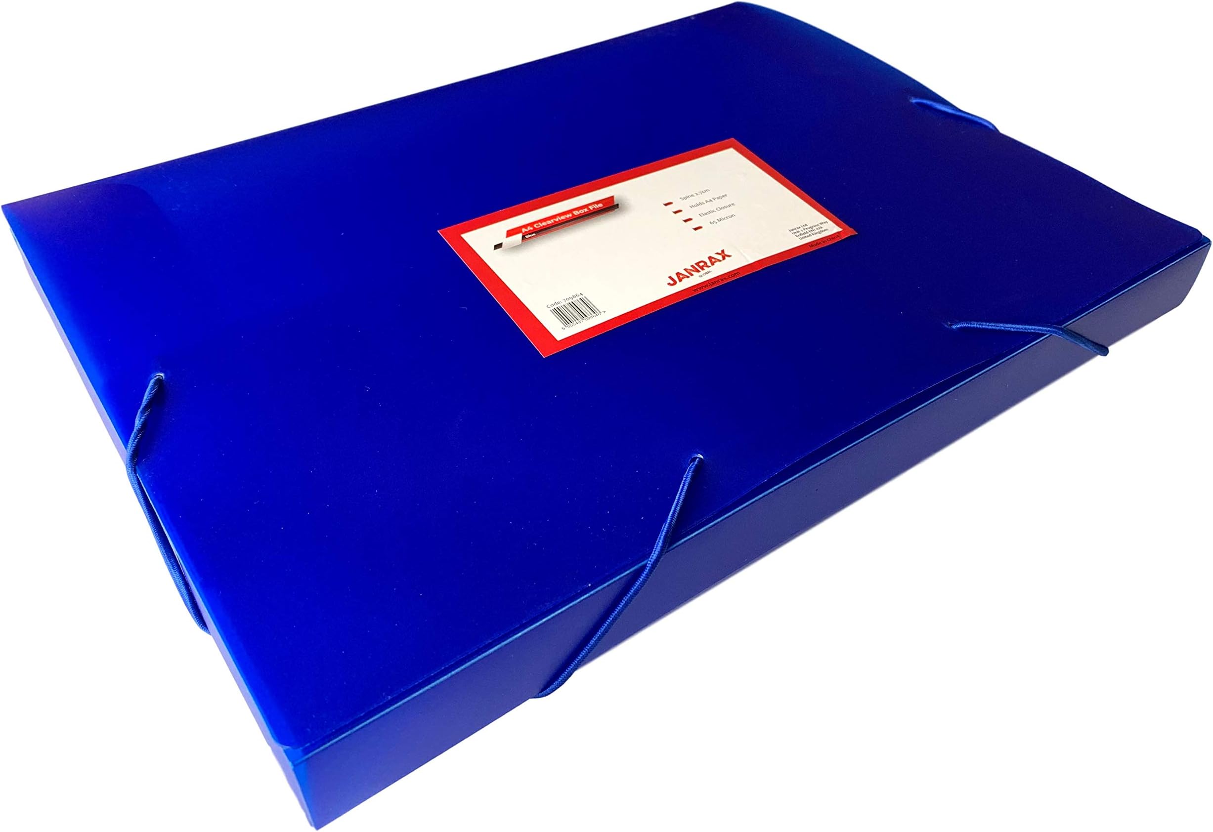 A4 Clear Document Box File 30mm Elastic Closure (335 x 245 x 30mm ...
