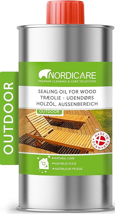 Amazon.com: Nordicare Sealing Wood Oil for Outdoor Garden Furniture ...