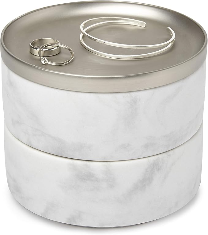 Amazon.com: Umbra 299470-491 Tesora Jewelry Box, Two-Tier Resin Storage ...