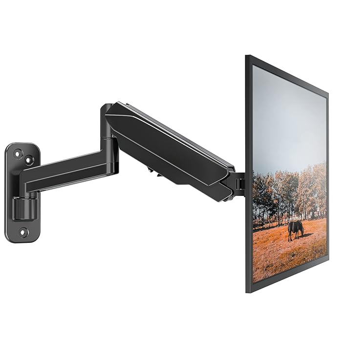 Buy ELIVED Monitor Wall Mount Gas Spring Arm for 13-32 Inch PC Monitors ...