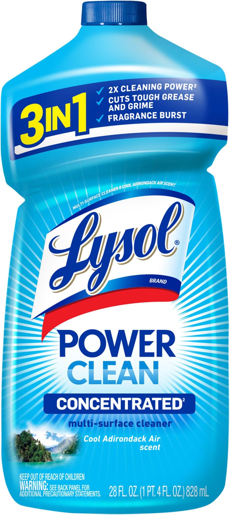 Amazon.com: Lysol Power Clean Multi-Surface Cleaner, 2x Concentrated ...
