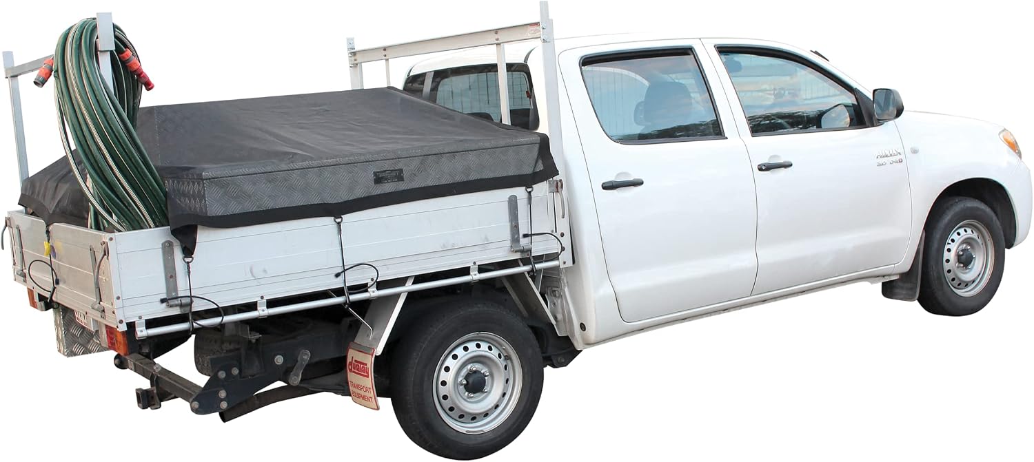 Spider Tarps Waterproof Ute Bed Cover Truck Tarp with Spider-Lock Hooks ...