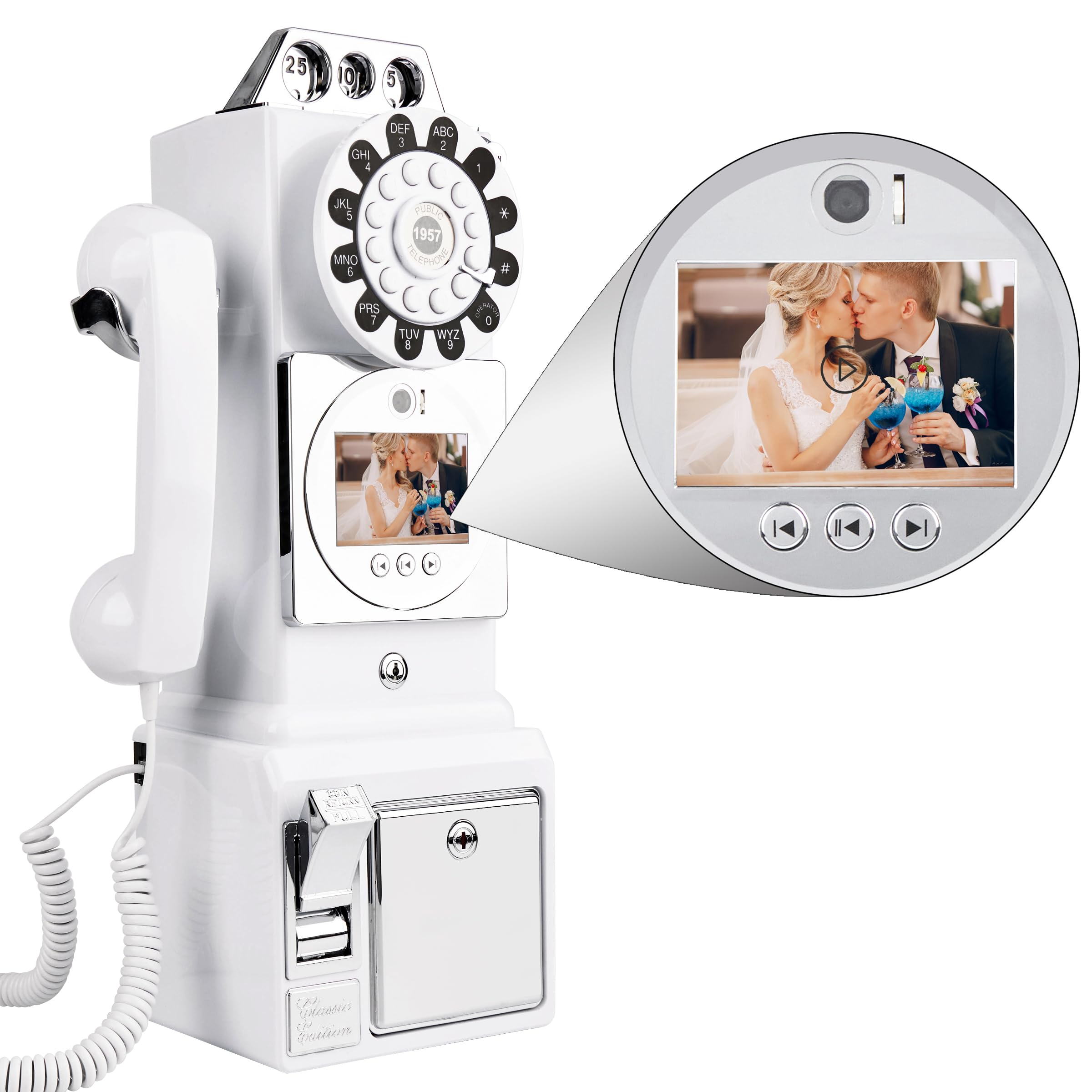 Amazon.com: FiayaCom Video Audio Guest Book, Wedding Phone Customized ...