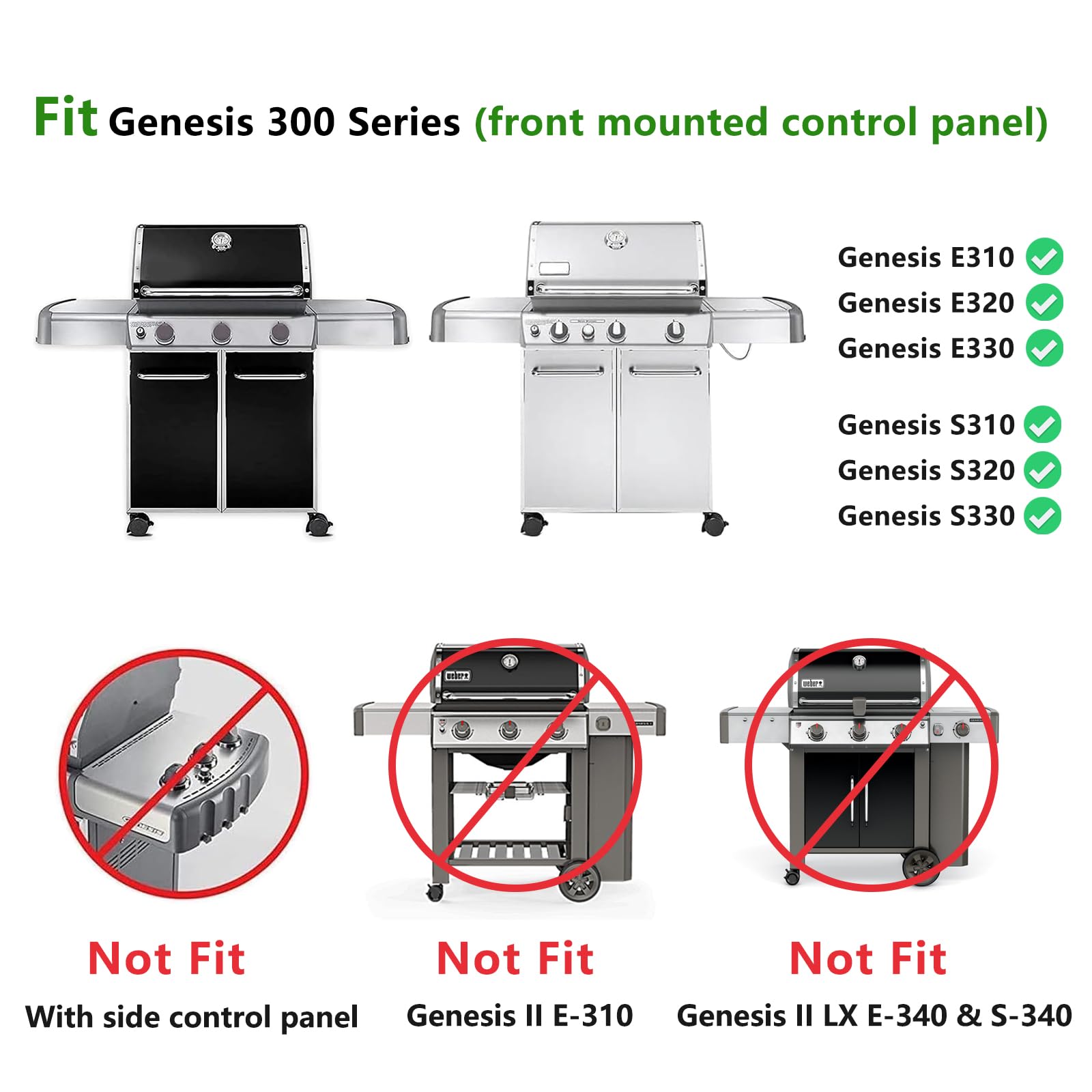 Snapklik.com : Hongso Replacement Parts For Weber Genesis 300 Series ...