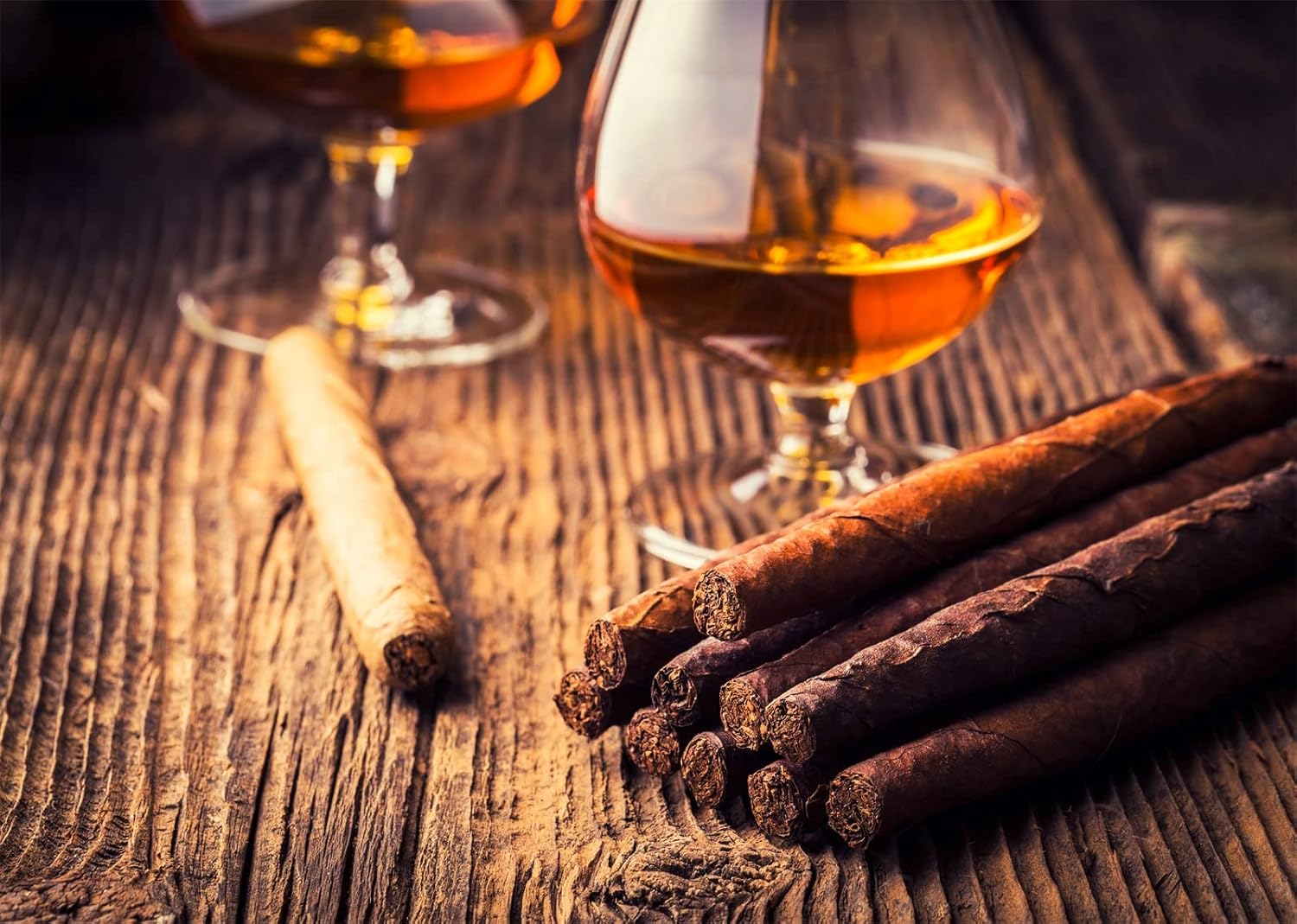 Amazon.com : Loccor 5x3ft Fabric Cigar Backdrop Cigars Cognac Old ...