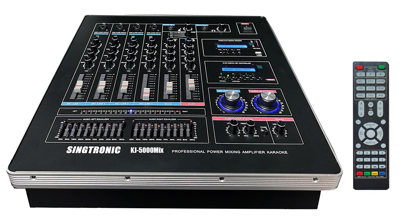 Buy SINGTRONICKJ-5000Mix Professional KJ/DJ Digital Console Mixer Board ...