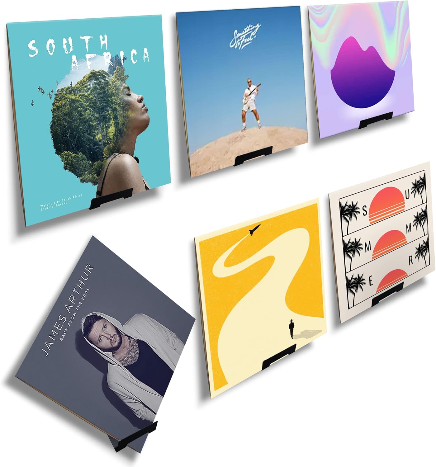 Amazon.com: MyLifeUNIT Vinyl Record Wall Mount, 6 Pack Metal Record ...