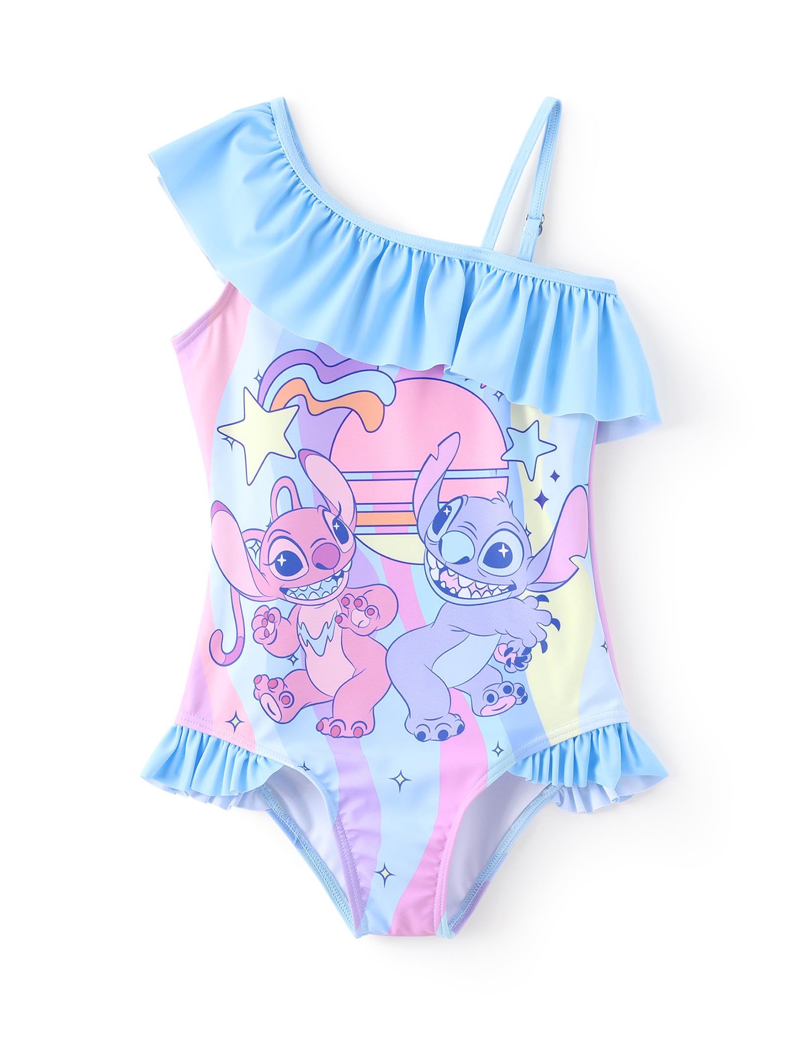 Snapklik.com : Stitch Girls Swimsuits Lilo & Stitch Ruffle One Piece ...
