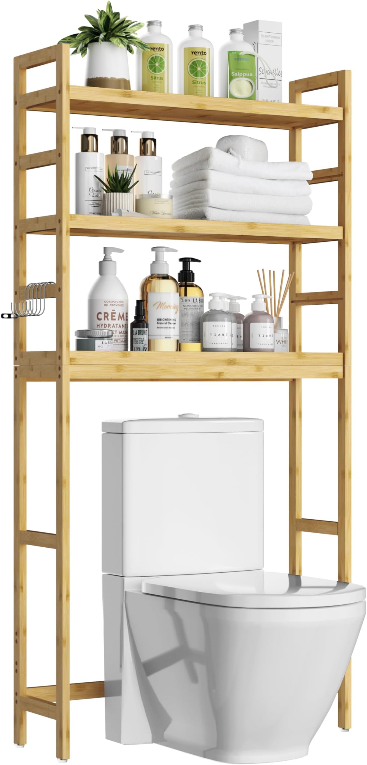 Amazon.com: Axeman Over The Toilet Storage, 3-Tier Freestanding Storage ...