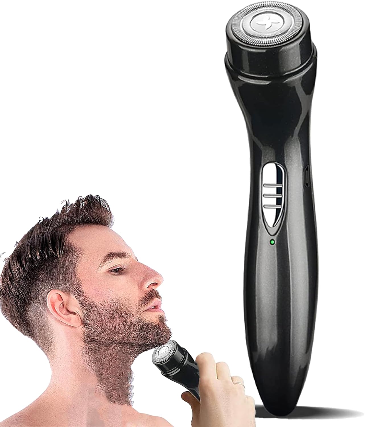 Elektrischer Mini-Rasierer für Männer, Taschengröße, tragbarer Rasierer ...