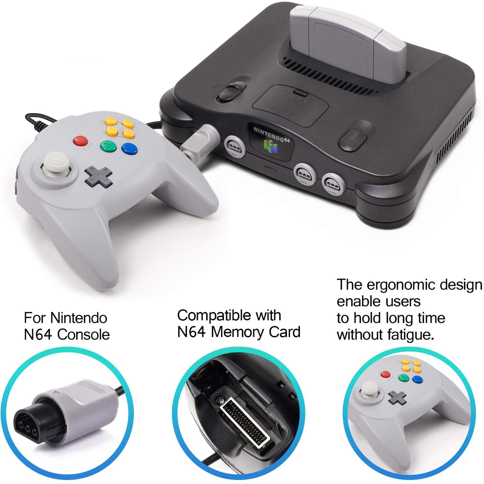 Snapklik.com : Miadore Retro N64 Controller Wired N64 Classic 64-bit ...