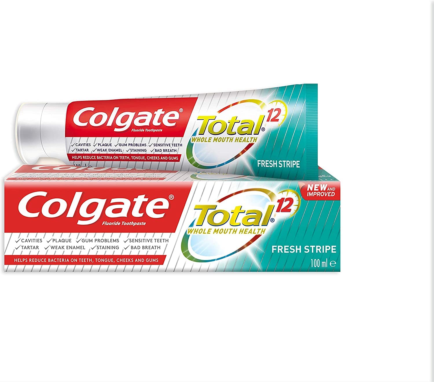 Buy Colgate Total 12 hour protection Fresh Stripe Toothpaste 100ml ...