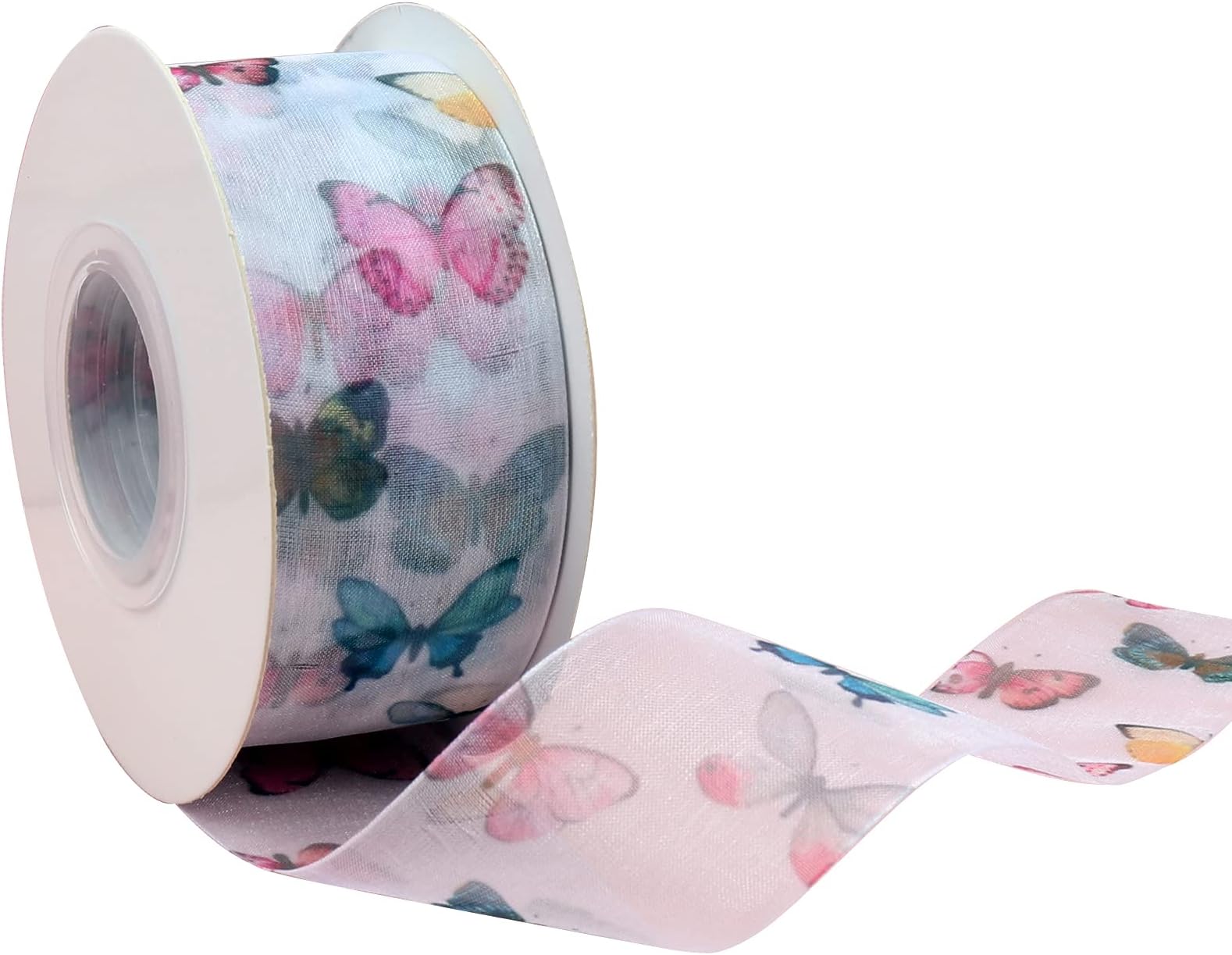 Amazon.com: Tigeen 2 Rolls 20 Yards Butterfly Baby Shower Ribbon 1.5 ...