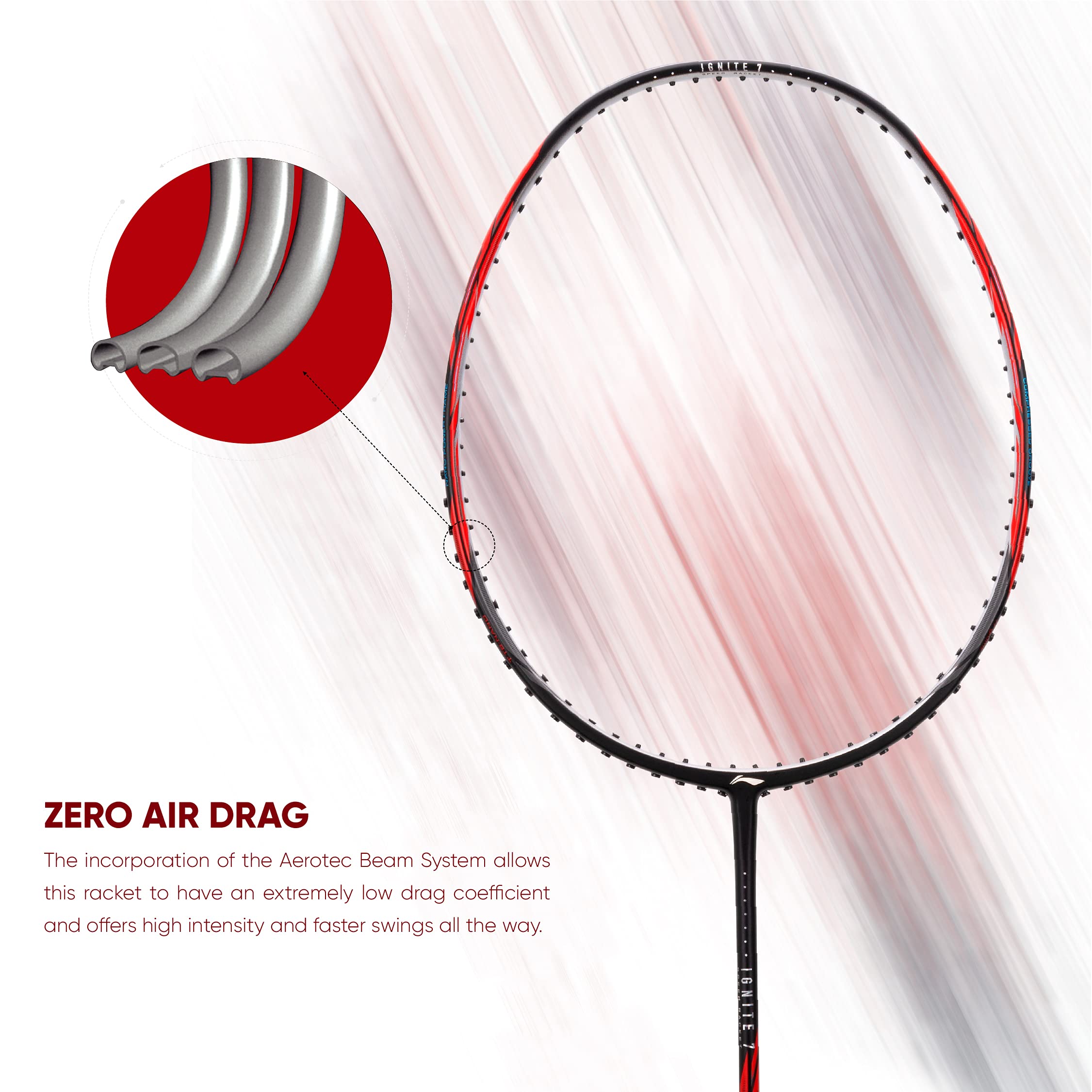 Snapklik.com : Li-Ning Ignite 7 Speed Badminton Racket- Carbon Fibre ...