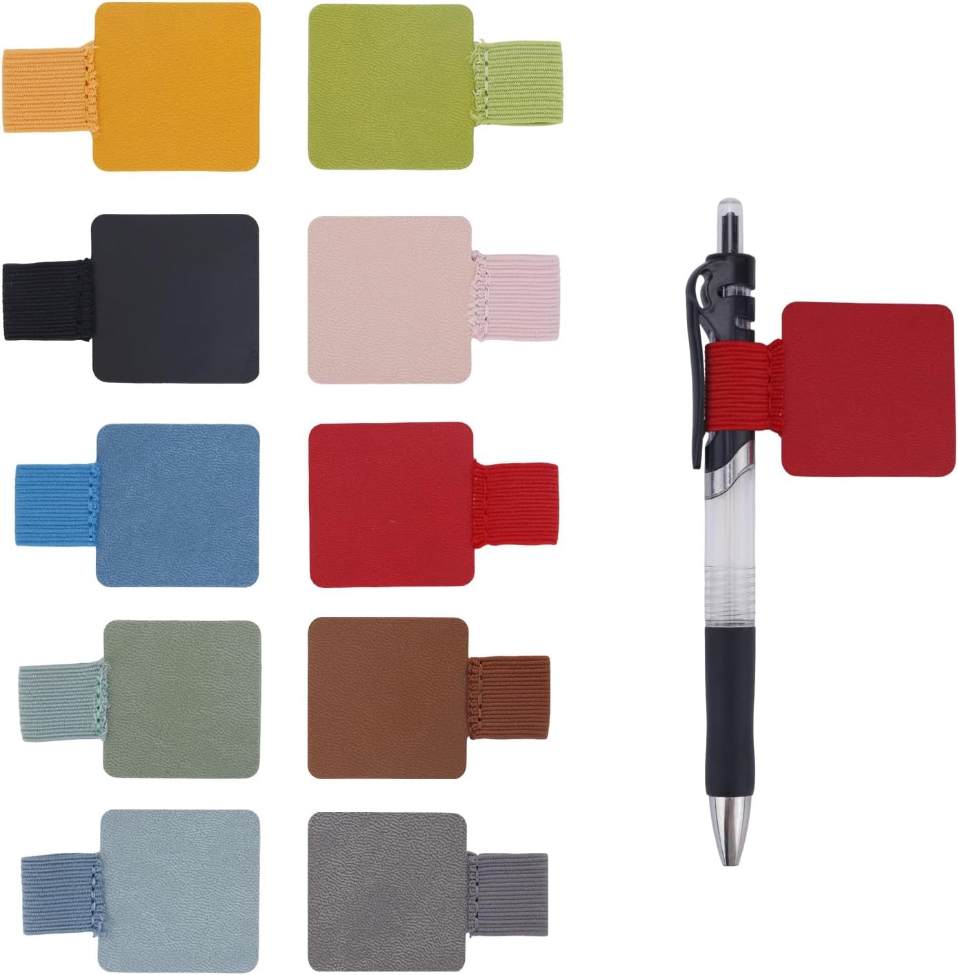 10pcs Notebook Pen Holder, Self Adhesive Stick On Pen Loop Holder with ...