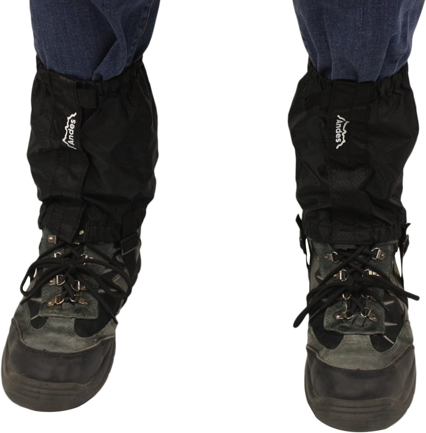 Andes Black Waterproof Ankle Gaiters, For Walking, Trekking, Hiking ...